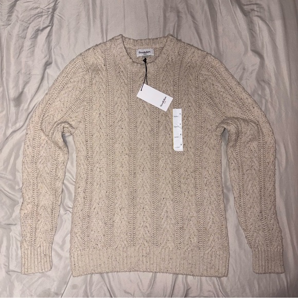 Goodfellow & Co | Sweaters | New Goodfellow Co Cableknit Sweater Men S ...